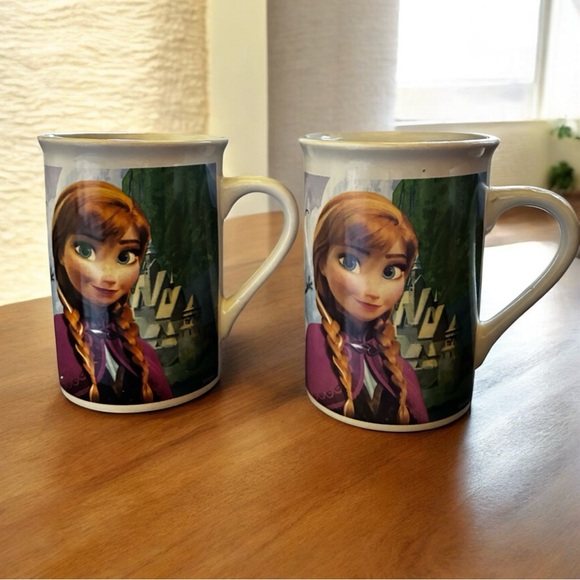 Disney | Dining | Disney Frozen Elsa Anna Coffee Mug Set Ceramic Tea ...